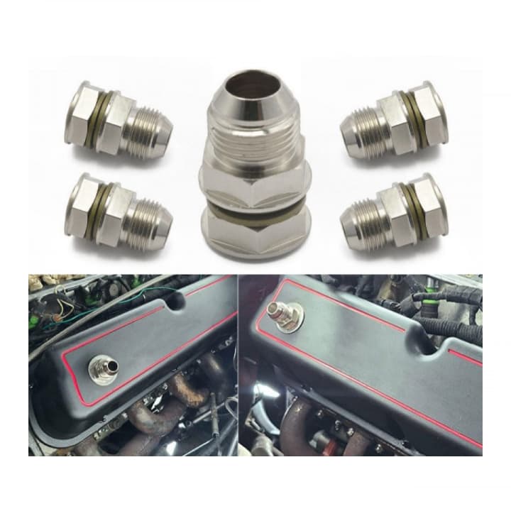 Fitting adaptador AN10 - Recto - CM Imports